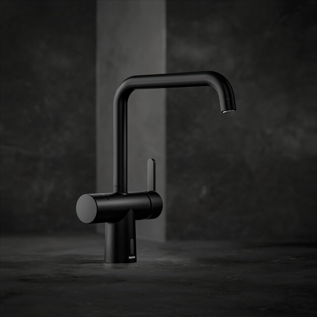 Silhouet Matt black Touchless kitchen tap [https://damixa.com]