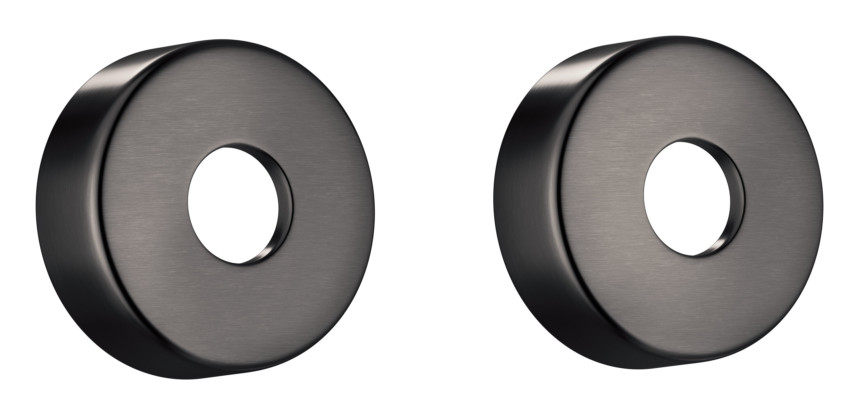 Shower Accessories Graphite Grey PVD Wall Plates 3/4" [https://damixa.com]