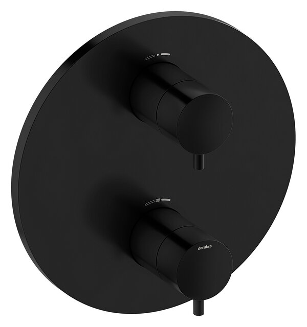 Inbouw Mat zwart Afbouwset inbouw thermostaat [https://damixa.nl]